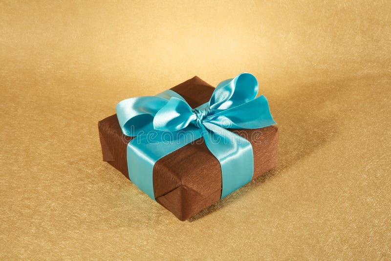 Brown textured gift box stock image. Image of horizontal - 21680629