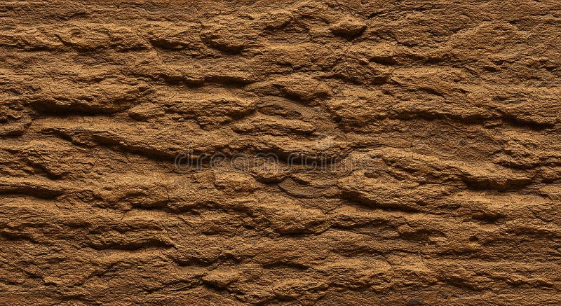 Brown Textured Surface Resembling Tree Bark with Irregular, Wavy ...