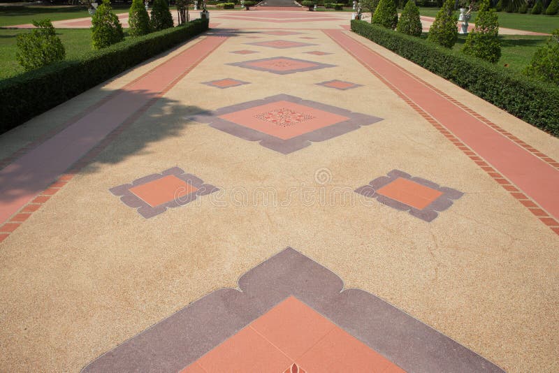 Brown tile floor pattern stock photo. Image of surface - 107293840