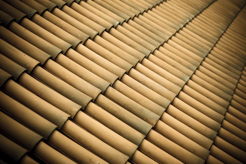 Brown Tiles Roof Texture Architecture Background Stock Image - Image of ...