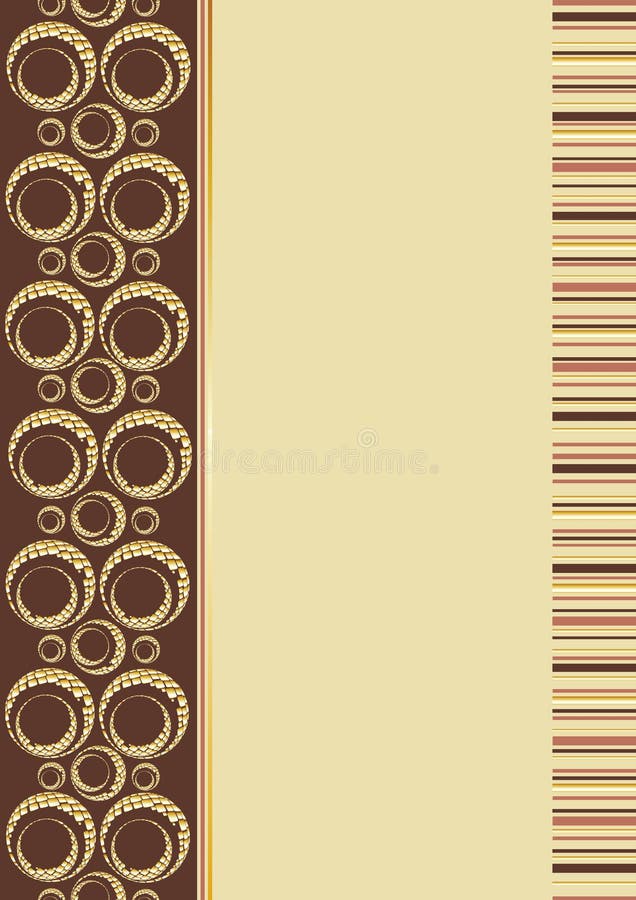 Brown title page stock vector. Illustration of artistic - 11376815