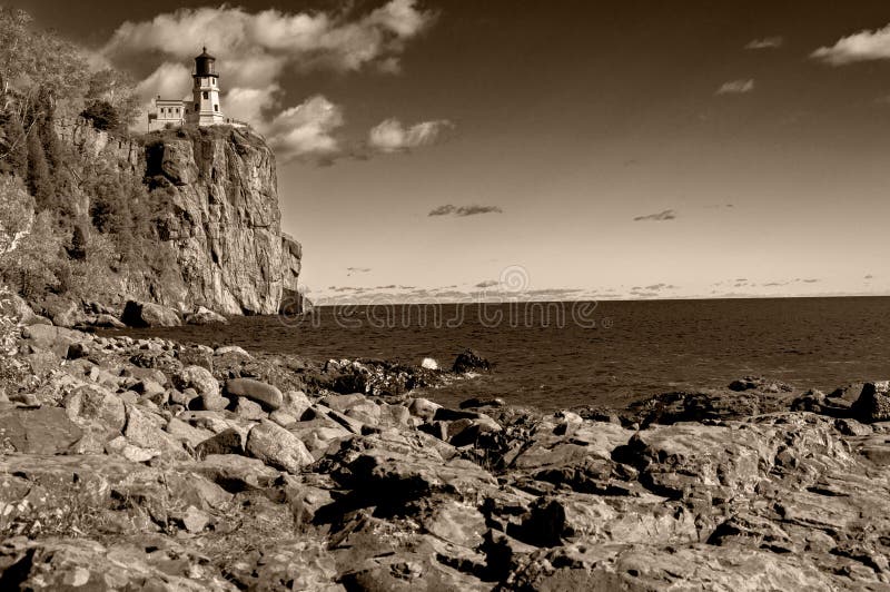 Split Rock Lighthouse in Northern Minnesota Stock Image - Image of ...
