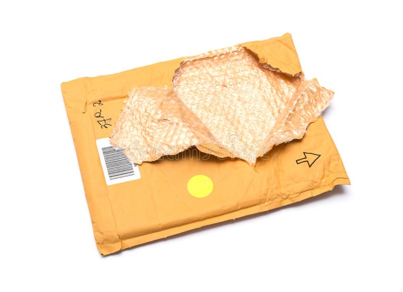 Customs Declaration on Envelope Stock Image - Image of opened ...