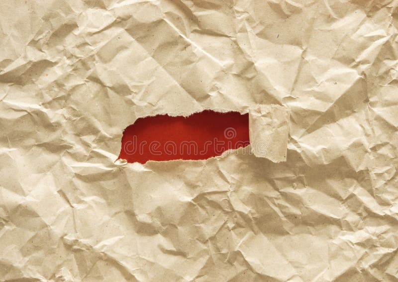 Brown Torn Paper with Space for Text Stock Photo - Image of note ...