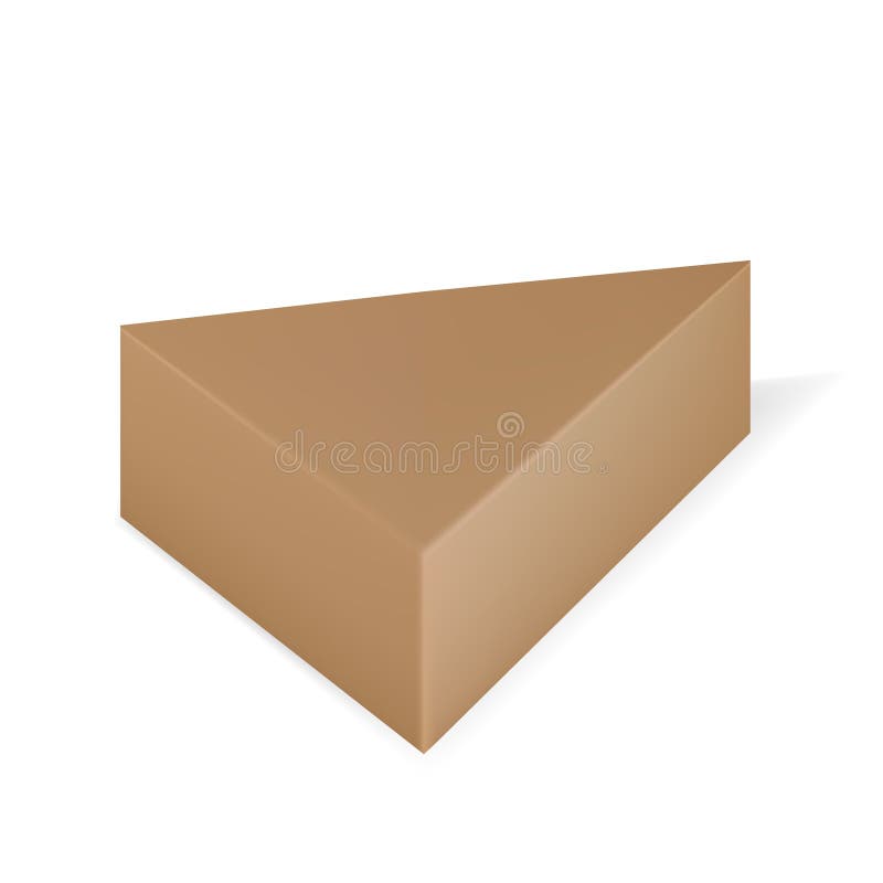 Triangle Box Packaging Die Cut Template Design. 3d Mock-up Stock Vector ...