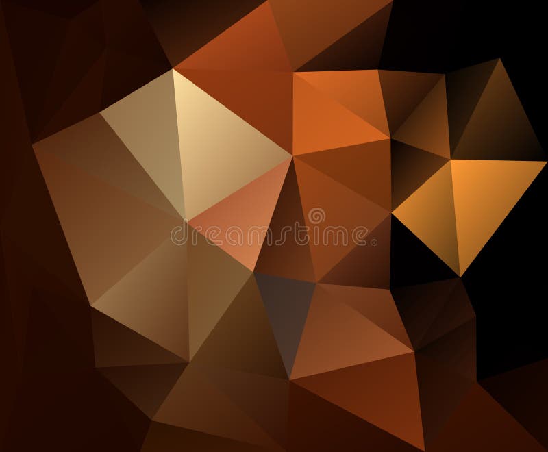 Brown triangles stock vector. Illustration of pure, color - 169206688