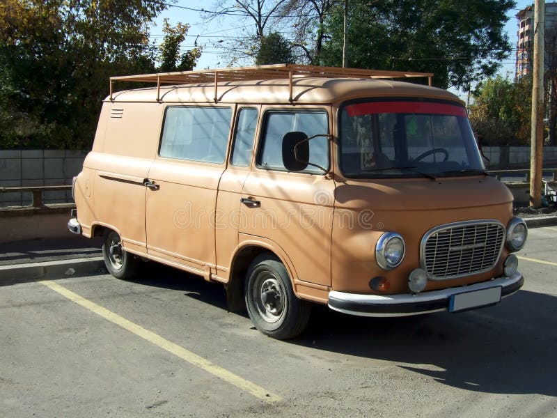 Brown van stock photo. Image of transportation, brown - 17057582