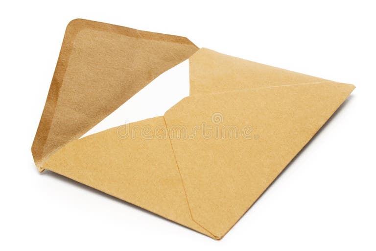 Brown Vintage Envelope stock photo. Image of details, business - 2266990