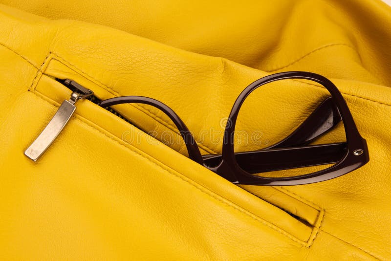 Brown Vintage Plastic Eyeglasses Stock Photo - Image of glasses ...