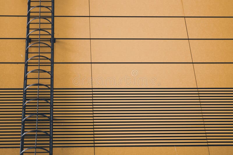 Emergency ladder. stock photo. Image of floor, people - 20975034