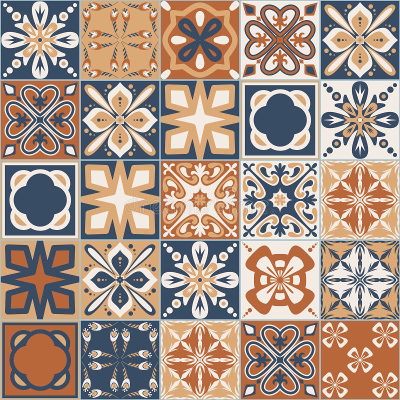 Brown Walnut Ceramic Tiles for Design, Square Patchwork Style, Vector Illustration Stock Vector ...