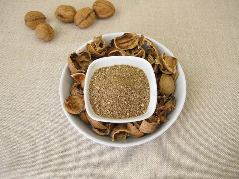 Brown Walnut Shell Granules Stock Photo - Image of fertilizer ...