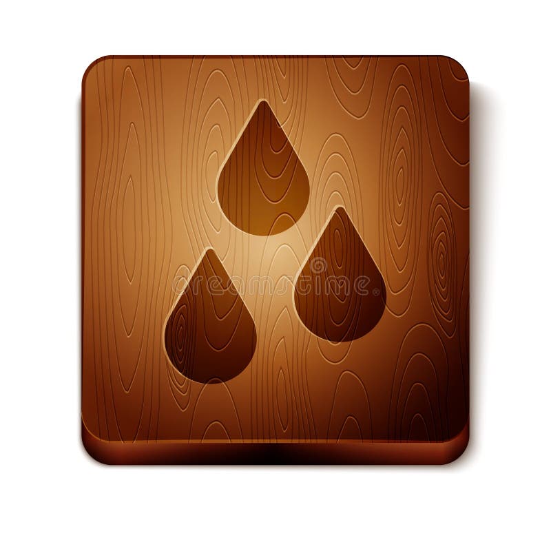 Brown Water Icon Isolated on a Beige Background Vector Illustration ...