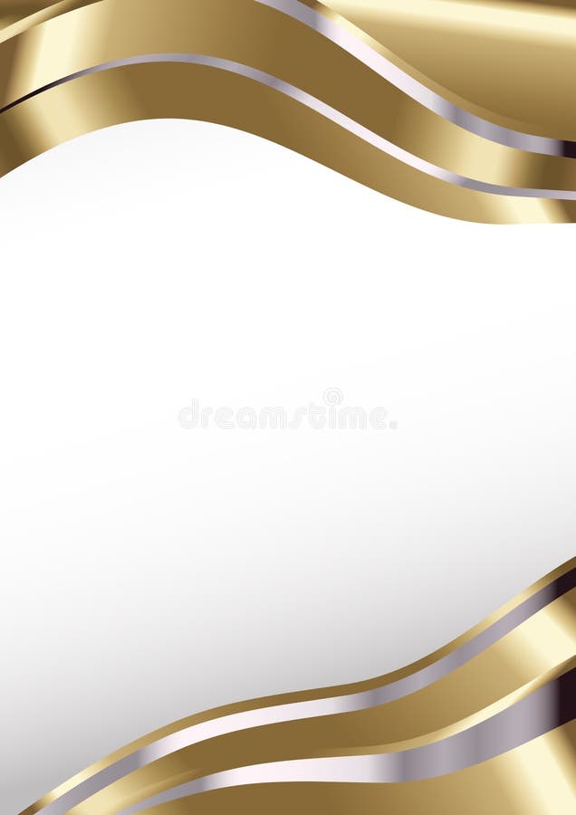 Brown Wave Business Presentation Template Vector Graphic Beautiful ...