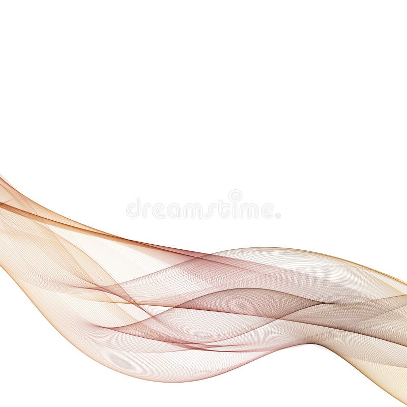 Brown Wave. Vector Illustration. Abstract Background. Eps 10 Stock ...