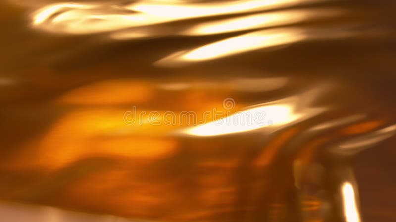 Brown Waving Liquid Background with Orange Reflection Stock Footage ...