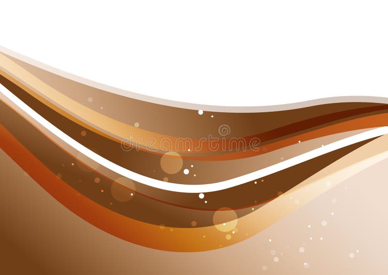 Brown Wavy Background with Space for Your Text Vector Art Stock Vector ...