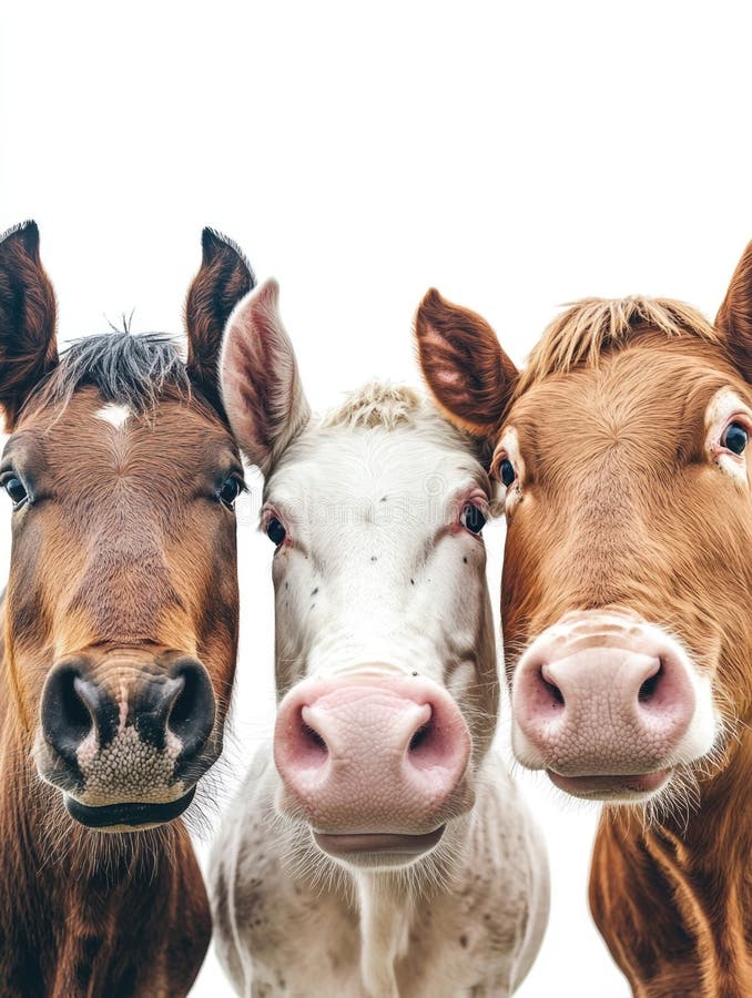 Brown and White Cows stock photo. Image of livestock - 373196554