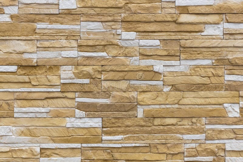 Wall Cladding with Decorative Large Brown Tiles. Texture, Background ...