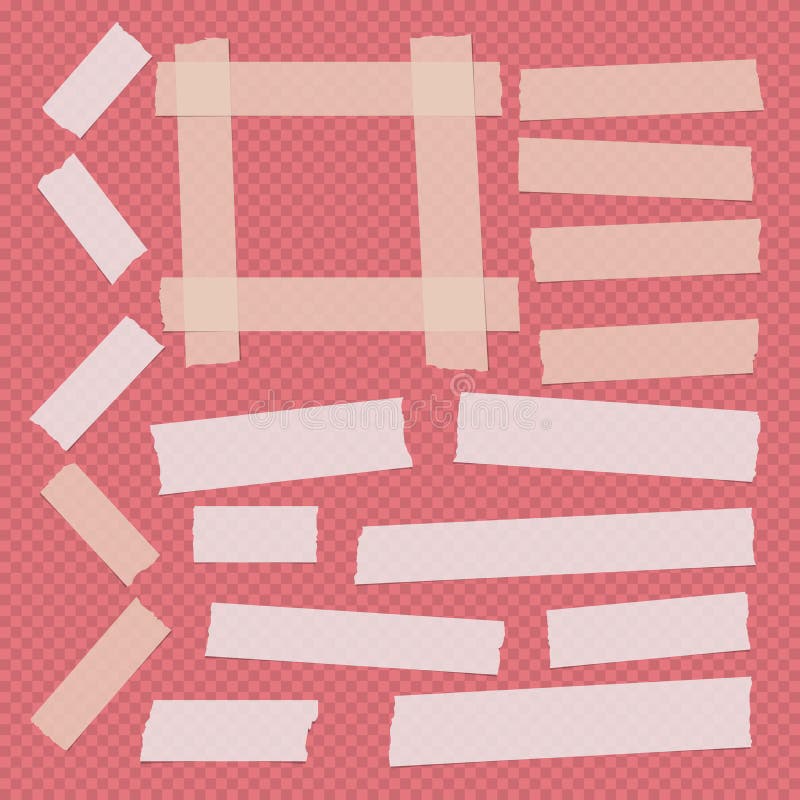 Brown and White Different Size Adhesive, Sticky, Scotch Tape, Paper ...