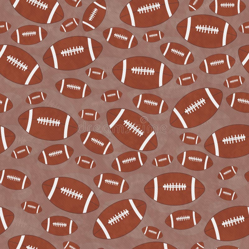 Brown and White Football Tile Pattern Repeat Background Stock ...
