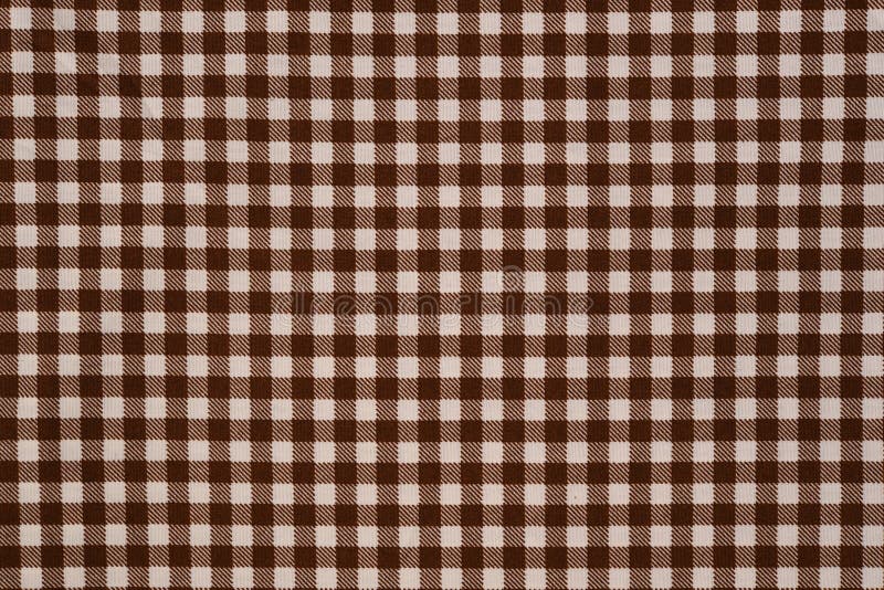 Brown and White Gingham Cloth Background Stock Photo - Image of napkin ...