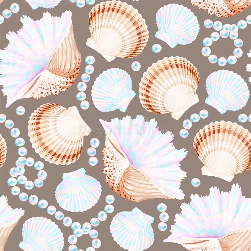 Shells on a string stock image. Image of pattern, string - 101696549