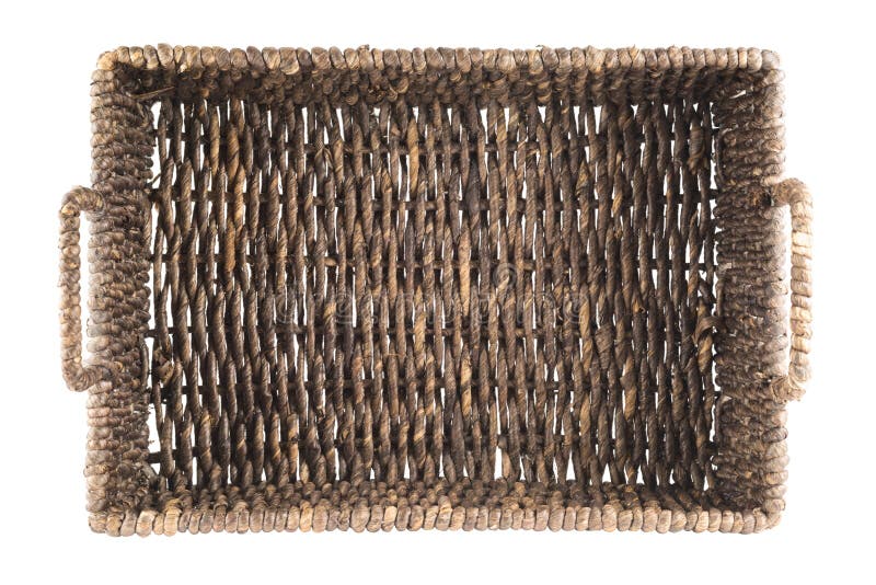 Brown Wicker Basket Isolated Stock Image - Image of brown, rural: 31324095