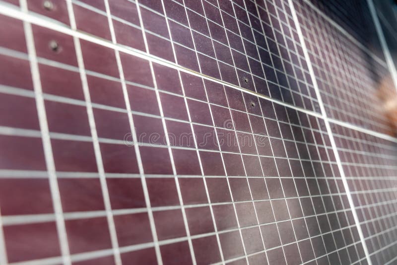 Brown Wide Solar Panel for Ecological Power Generation Stock Image ...