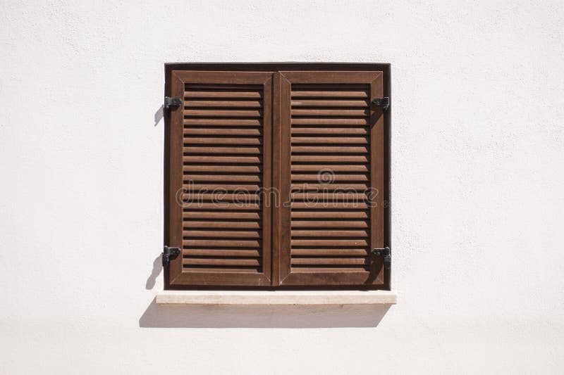 Brown window. stock photo. Image of frame, town, background - 56884804