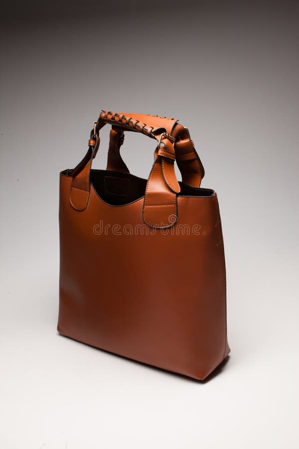 Brown womans bag stock photo. Image of brown, hand, leather - 37886802