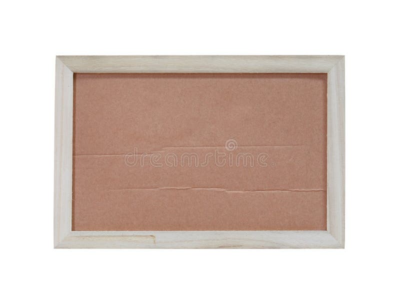 Brown Wood Frame on Wooden Floor. Stock Photo - Image of empty, paths ...