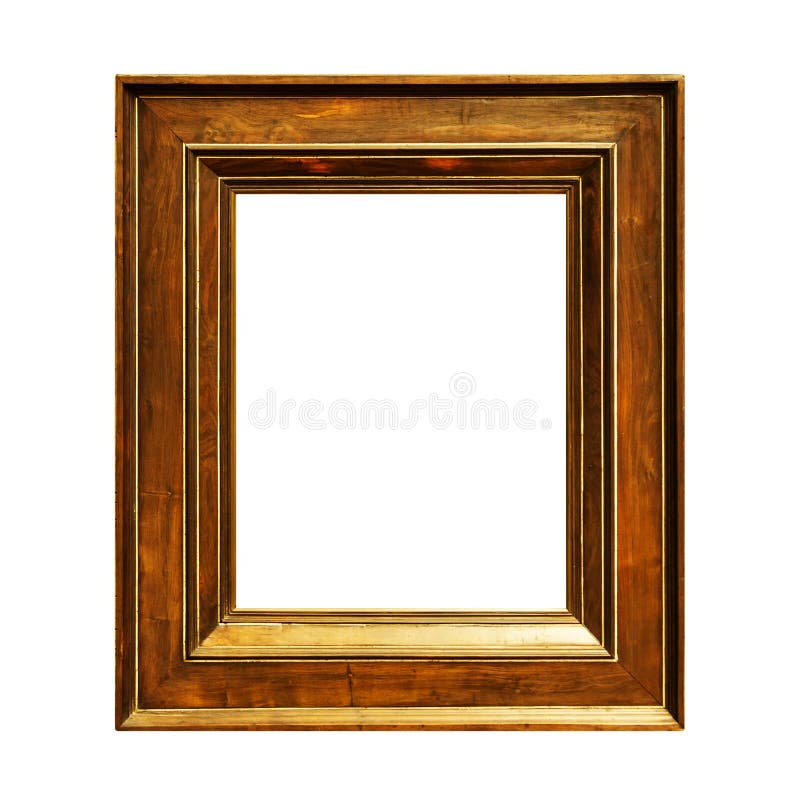 Old wooden frame stock image. Image of decoration, elegant - 129672453