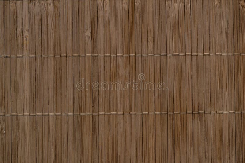 Brown Wood Reed Mat Texture Background Stock Image - Image of rough ...