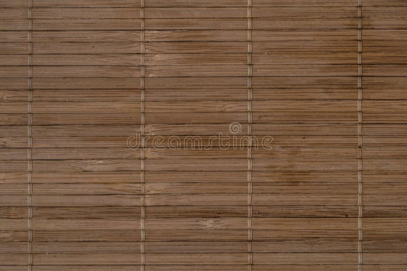 Brown Wood Reed Mat Texture Background Stock Image - Image of rough ...