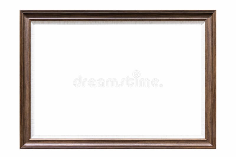 Brown Wood Texture Picture Frame Isolated Stock Image - Image of modern ...