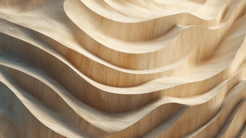 Brown Wood Wave Wallpaper Abstract Geometric Background Stock Photo ...