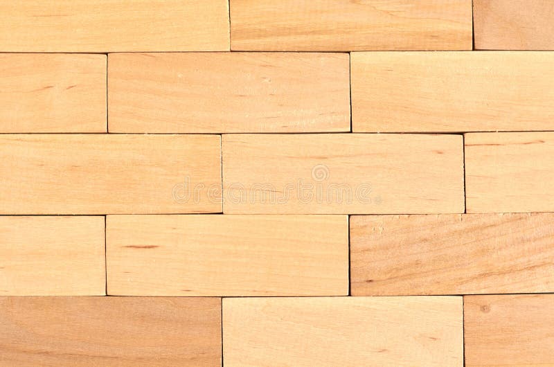 Brown Wooden Blocks Wall Composition. Flat Lay Stock Photo - Image of ...