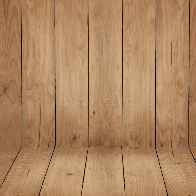 Brown Wooden Plank Wall and Floor Background Stock Photo - Image of ...