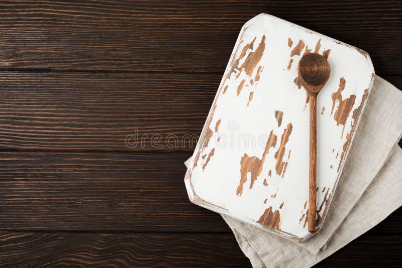 Brown Wooden Texture with Old Chopping Board and Wooden Spoon ...