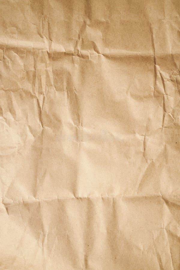 Brown Wrapped Paper Texture Backdrop. Vertical Orientation Stock Photo ...