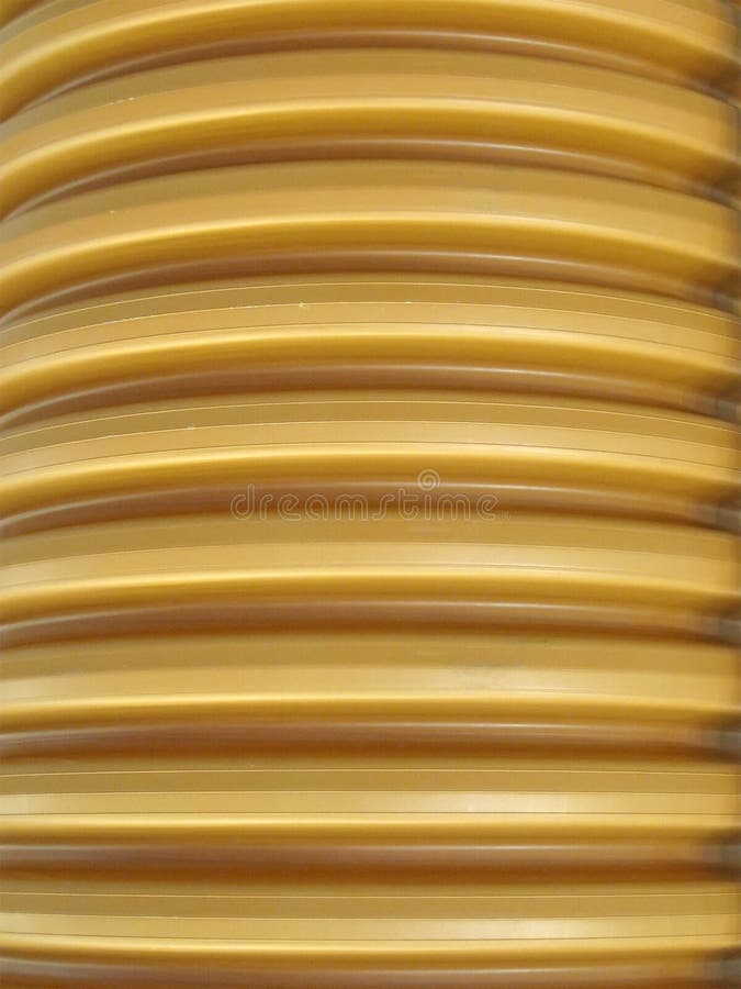 Brown, Yellow Large Plastic Rings, Cable, Stock Photo - Image of brown ...