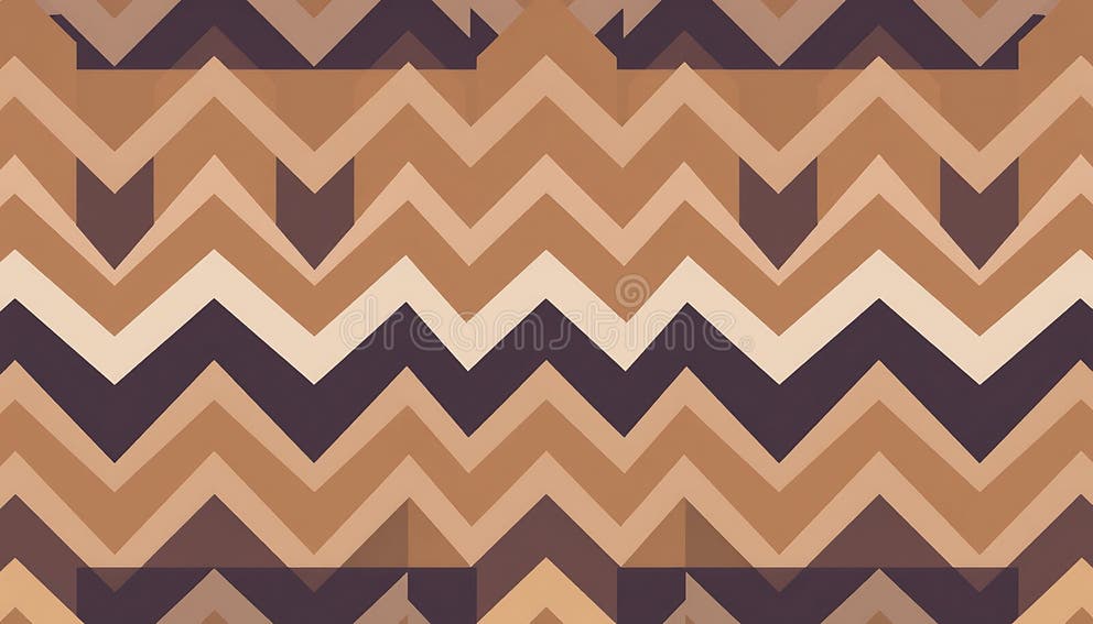 Brown Zigzag Pattern Texture, Abstract Design Background, Stock Photo, Generative AI Stock ...