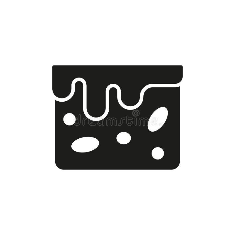 Brownie Food Beverage Icon Vector Basic Design Simple and Modern Stock ...