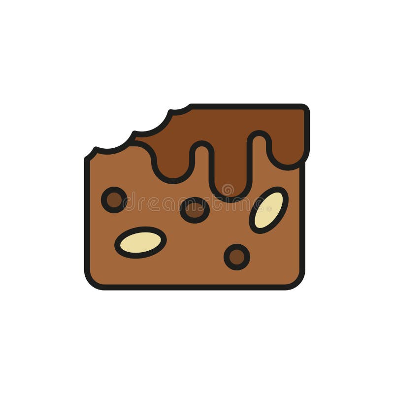 Brownie Food Beverage Icon Vector Basic Design Simple and Modern Stock ...