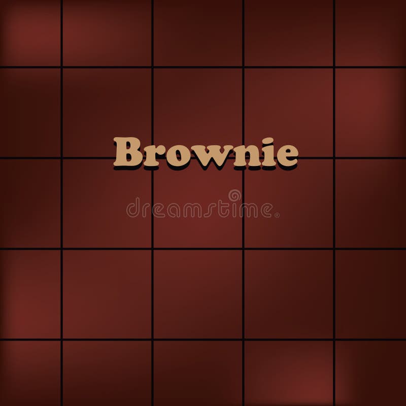 Brownie poster stock vector. Illustration of cartoon - 300025657