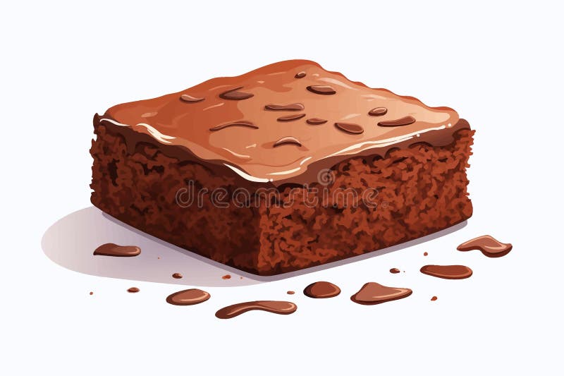 Brownie Vector Flat Minimalistic Isolated Vector Style Illustration ...