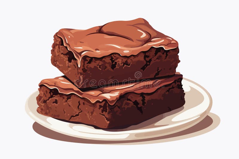 Brownie Vector Flat Minimalistic Isolated Vector Style Illustration ...