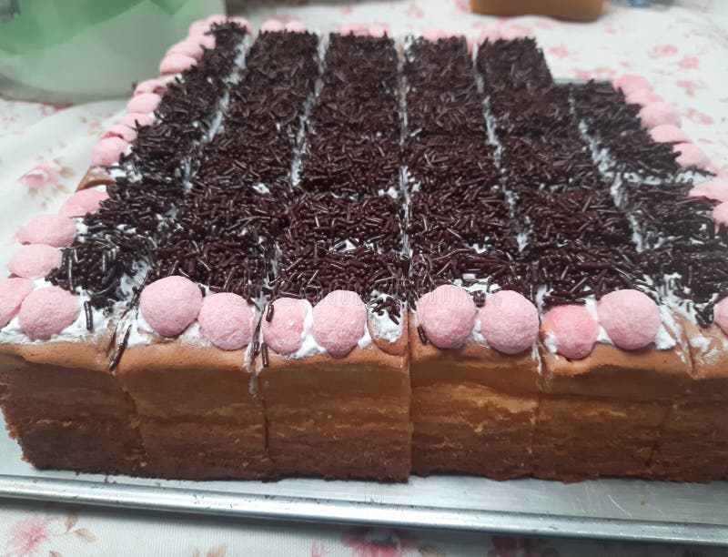 Brownies Cake with Meses Topping for Dessert . Cake with Chocolate ...