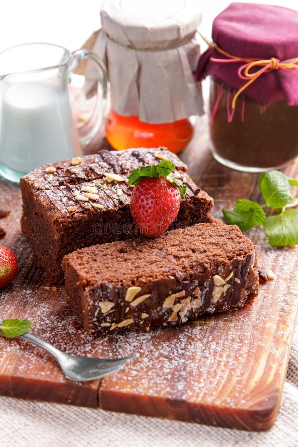 Brownies Frescas Do Chocolate Imagem de Stock - Imagem de chocolate ...